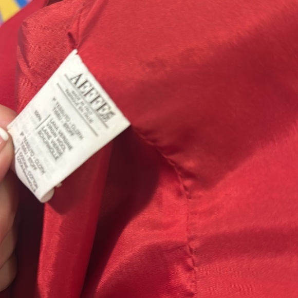 Jackets & Coats | Moschino Red Wool Question Mark Vest | Poshmark